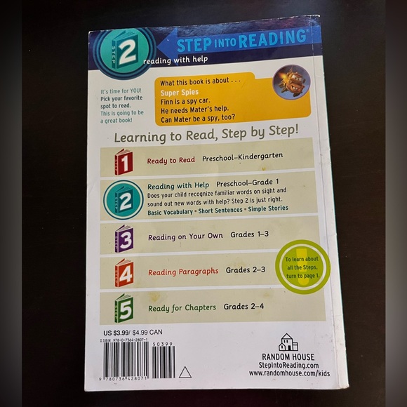 step into reading | Toys | 52 Step Into Reading Childrens Book Disney Pixar Cars 2 | Poshmark